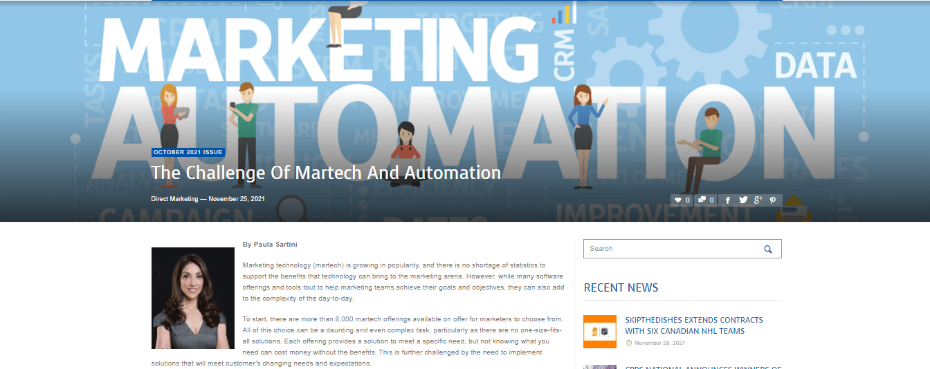 DM Magazine | The Challenge of Martech and Automation | BrandQuantum