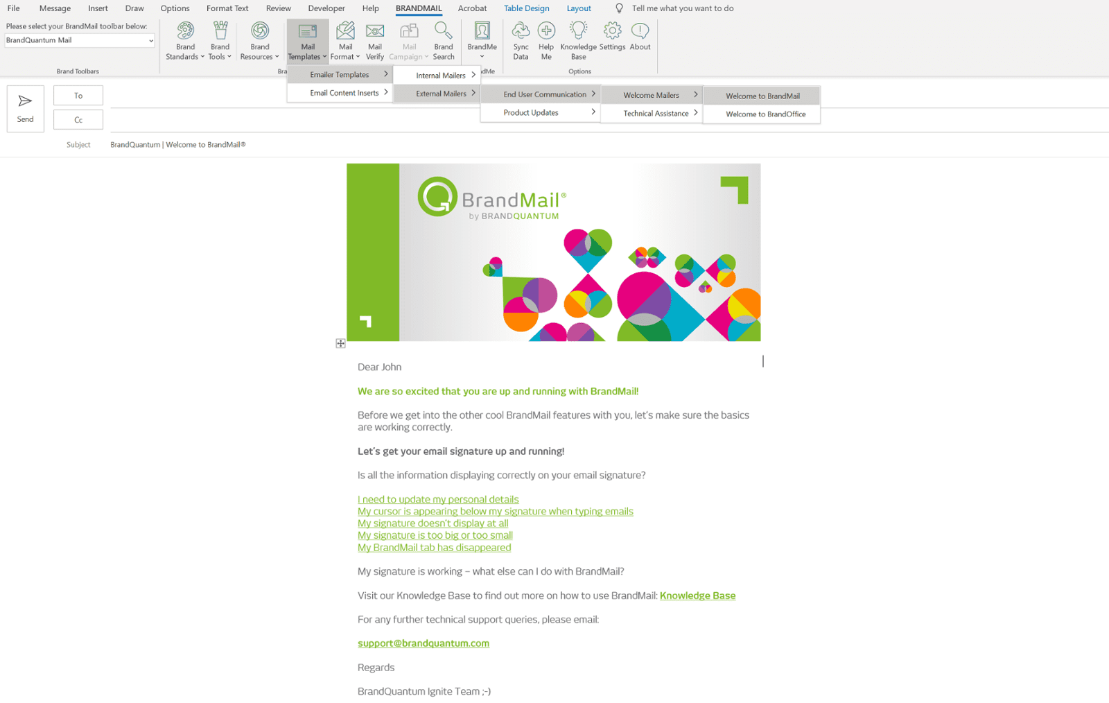 BrandMail® | Email Signatures and Content Aligned