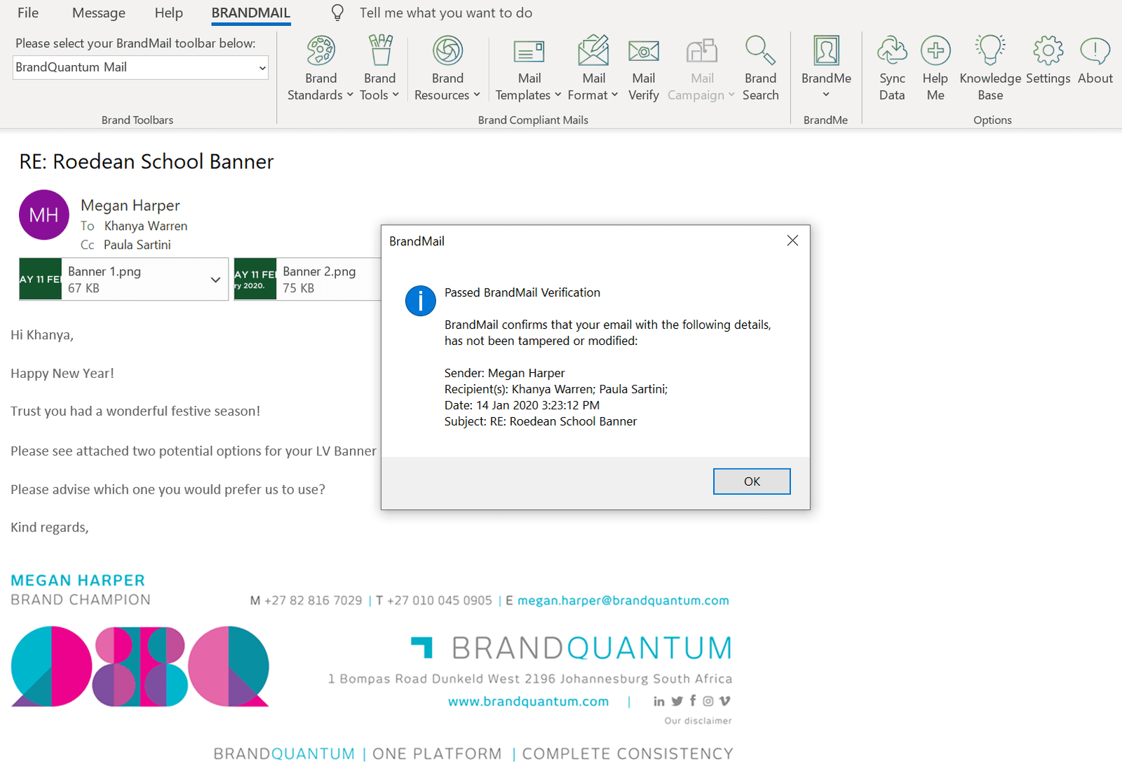 BrandMail® | Email Signatures and Content Aligned